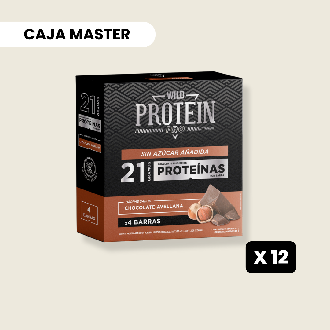 12 cajas Wild Protein Pro Chocolate Avellana - 4 unidades c/u – Wild ...