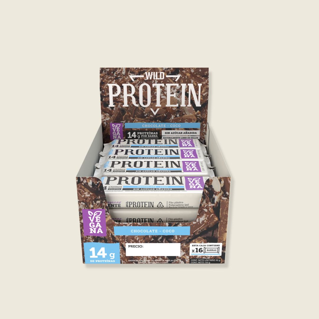Barrita Wild Protein Chocolate Coco Wild Protein 16 u| Wild Foods ...