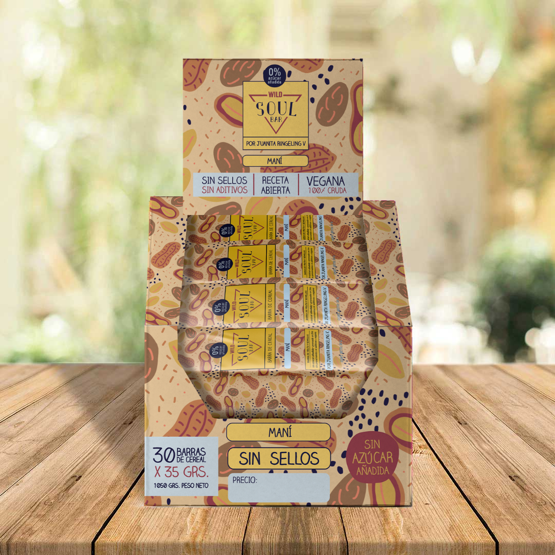 Barrita Soul Bar Maní Wild Soul | Wild Foods | Wild Foods Mayorista